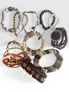 Jewelry | Assortment Of Twelve Womens Beaded And Stretch Bracelets ...
